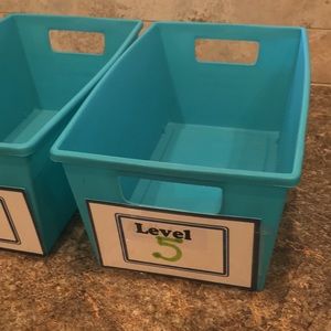 Storage & Organization | Teacher Storage Plastic Book Container Baskets ...